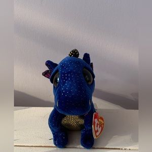 Ty | Toys | Ty Beanie Boos Saffire The Blue And Gold Dragon 6 Plush ...